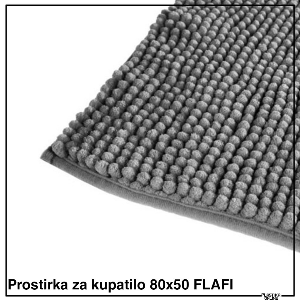 Prostirka za kupatilo 50 x 80 FLAFI siva