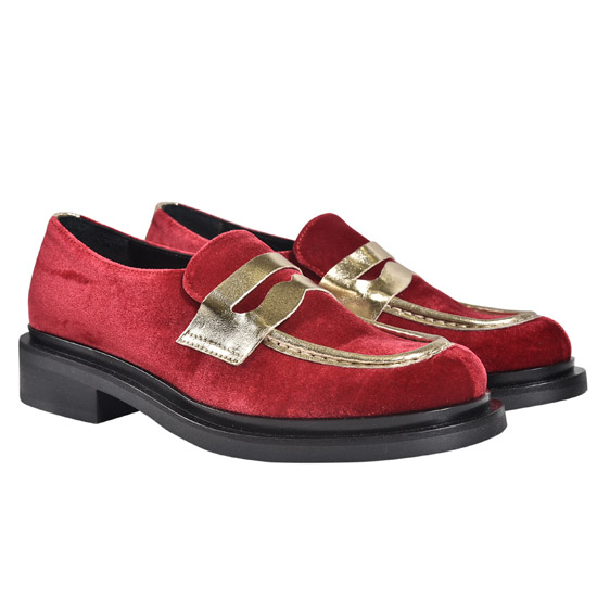 Italijanske ženske kožne cipele Nila&Nila 4591232.un (crvene)