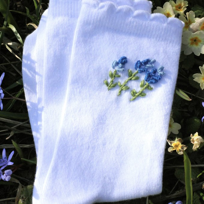 Čarape sa motivima cveća