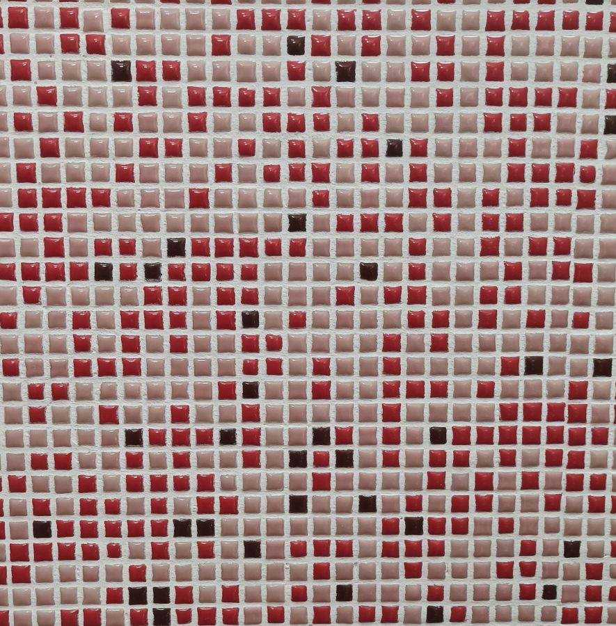 1214 Keramički mozaik crveni