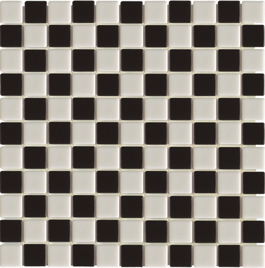 1216 Stakleni mozaik belo-crni
