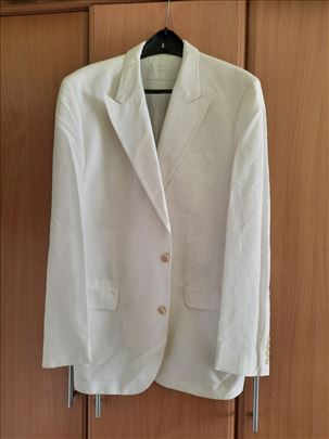 Hugo Boss musko belo odelo pamuk-svila
