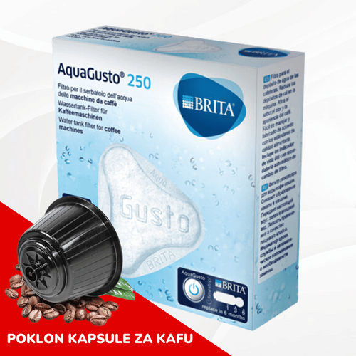 BRITA Filter Aqua gusto 250l - filtriranje vode za kafe aparate + Poklon