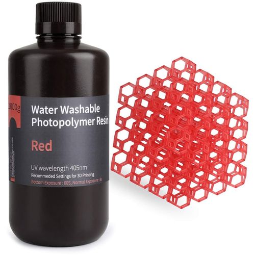 Water Washable Resin 1kg Clear Red