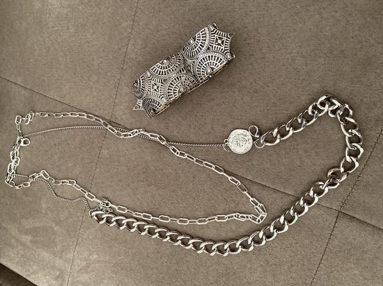Bižuterija - komplet ogrlica+narukvic