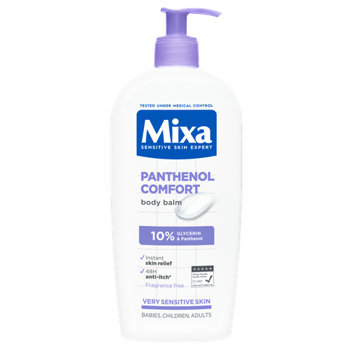 Mixa Panthenol Comfort Umirujuci balzam za telo za osetljivu kozu za bebe, decu i odrasle 400ml