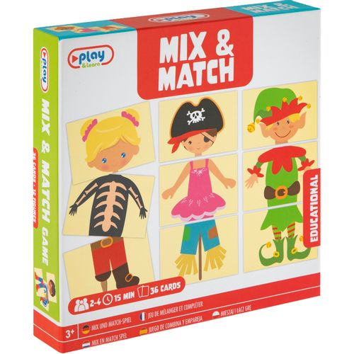 Grafix Mix & Match - Igra za decu - 3 x12 delova
