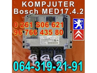 KOMPJUTER Bosch MED17.4.2 Pežo 0 261 S06 621 Peugeot 96 766 435 80 Citroen