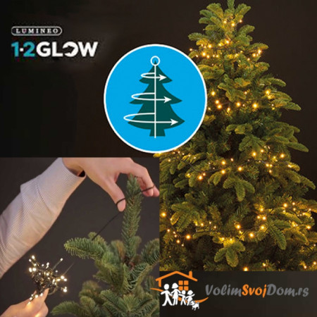 Novogodišnje LED 1-2 glow basic za jelke 180cm 6 nivoa sijalica 171L0 38kgs ( 495461 )