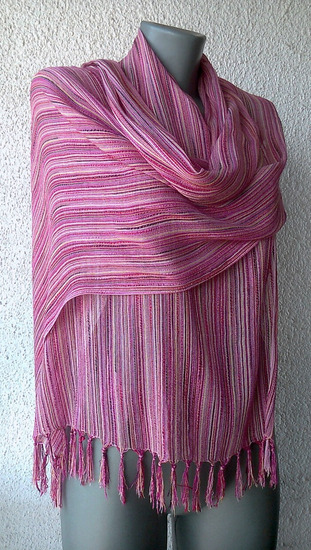 ešarpa ciklama roze 169x58 cm