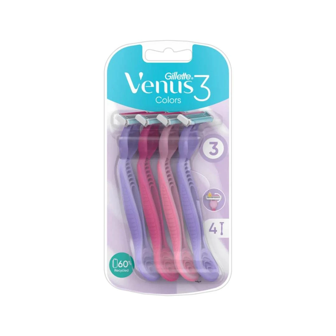 Gillette® Venus3 Jednokratni Brijač Colors 4 Brijača