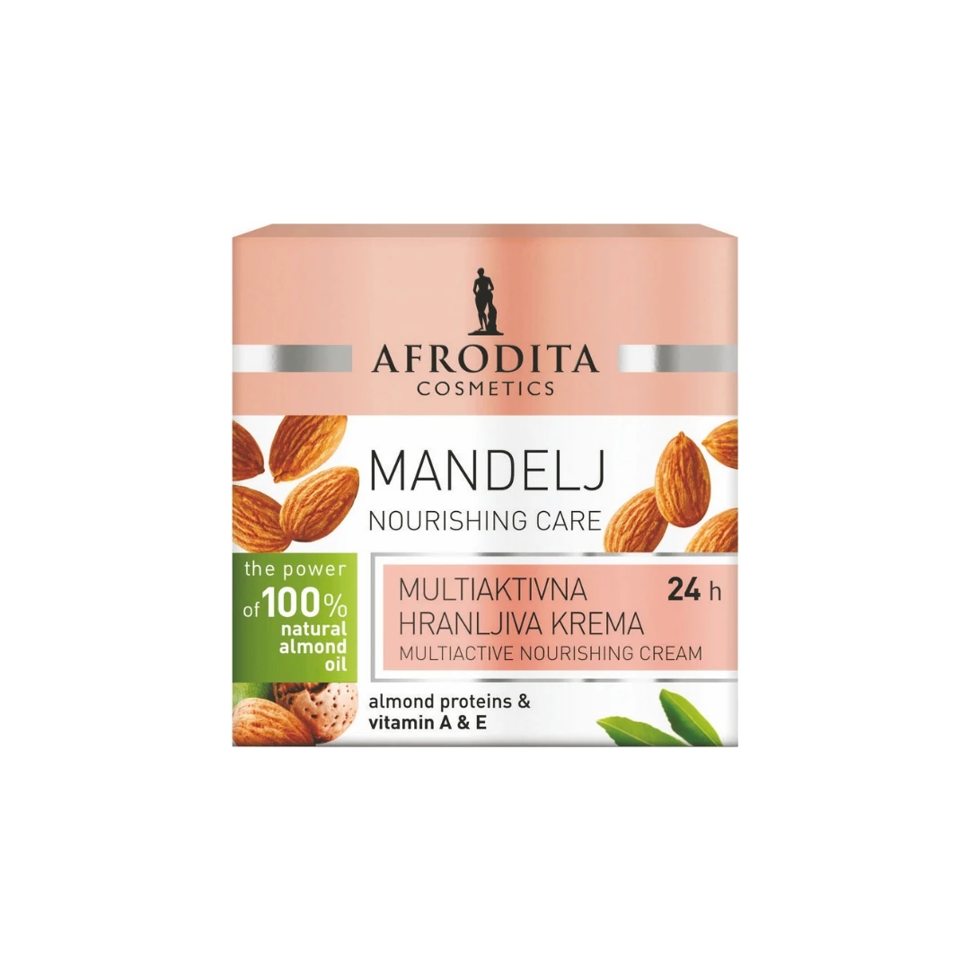 AFRODITA Nourishing Care Hranljiva Krema sa Bademovim Uljem 50 mL