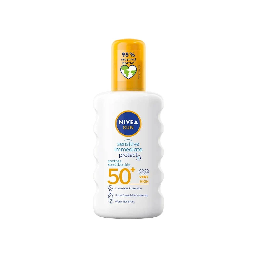 NIVEA SUN Sprej za Zaštitu od Sunca Sensitive Immediate Protect SPF50+ 200 mL