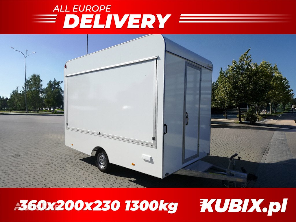 Nova Kubix TH 361.00 360x200, 1300kg on stock prikolica kiosk