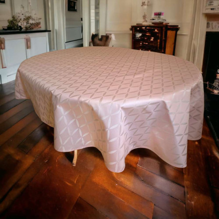 Stolnjak ovalni 160x220cm pink lotos ( VLK0001360 pinklotos )