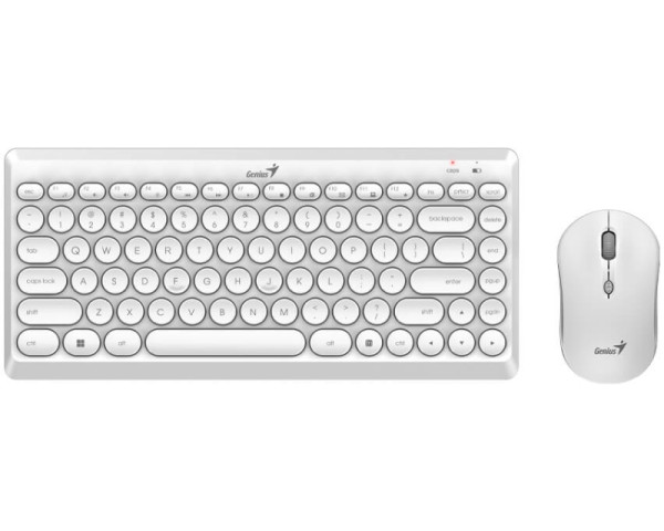 GENIUS LuxeMate Q8000 Wireless USB YU bela tastatura + miš