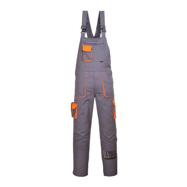 CONTRAST MONSUN RADNE PANTALONE SA TREGERIMA SIVO-ORANŽ