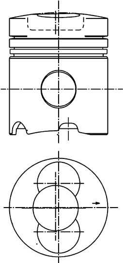 Kolbenschmidt 99342600 99342600 klip za Deutz FORKLIFT kamiona