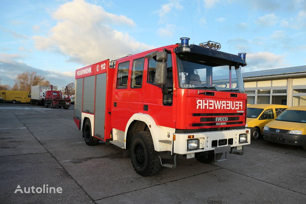 IVECO FF 95 E LF 8 DoKa AHK 4X4 SFZ FEUERWEHR Einzelbereifung!! vatrogasno vozilo