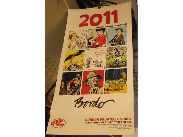 kalendar za 2011 Strip udruženja iz Hrvatske