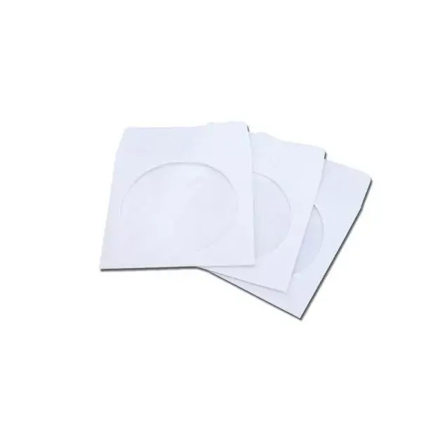 Papirna kesa za CD sa prozorom bela