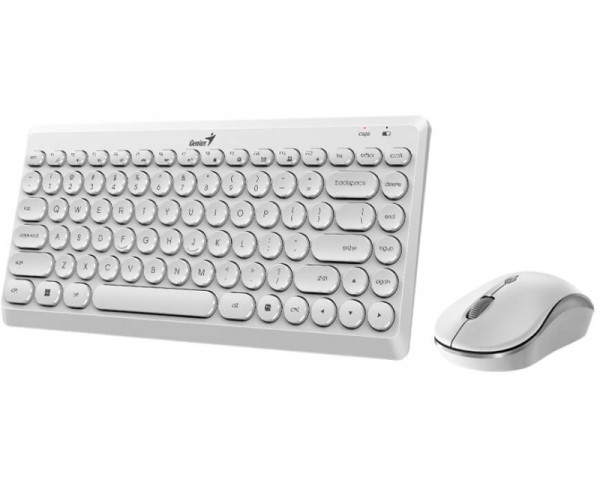 GENIUS LuxeMate Q8000 Wireless USB YU bela tastatura + miš