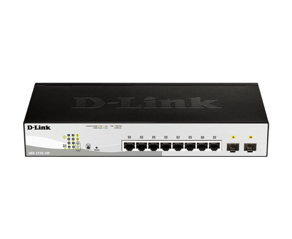 LAN Switch D-Link DGS-1210-10P/E 10/100/1000 8PoEport/2SFP Smart