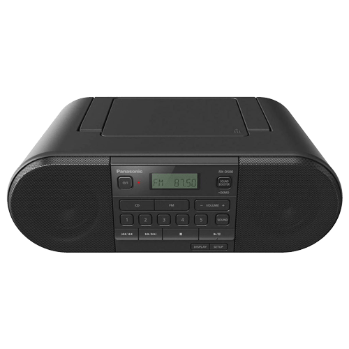 PANASONIC Radio aparat i CD plejer RX-D500EG-K