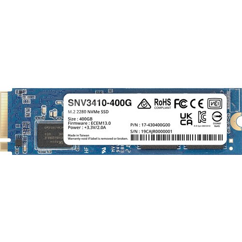 Synology 400GB SNV3410 M.2 NVMe SSD | SNV3410-400G