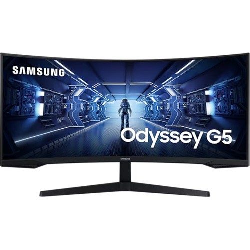 Samsung 34″ Odyssey G55T UWQHD 165Hz Zakrivljen Gaming Monitor | LC34G55TWWPXEN