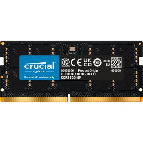 Crucial 16GB DDR5-5600 SO-DIMM memorija | CT16G56C46S5