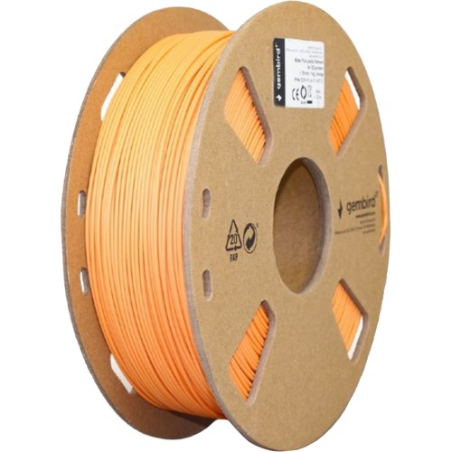 Gembird Mat PLA 1.75mm Filament za 3D stampac kotur 1KG narandžasta | 3DP-PLA-01-MTO