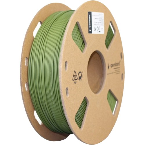 Gembird MAt PLA 1.75mm Filament za 3D stampac kotur 1KG vojno zelena | 3DP-PLA-01-MTMG