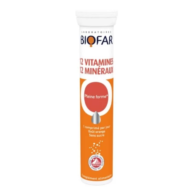 BIOFAR 12 Minerala + 12 Vitamina 20 šumećih tableta