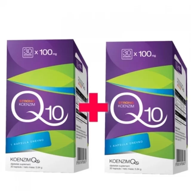 Koenzim Q10 kapsule 30 x 100mg 1+1 gratis