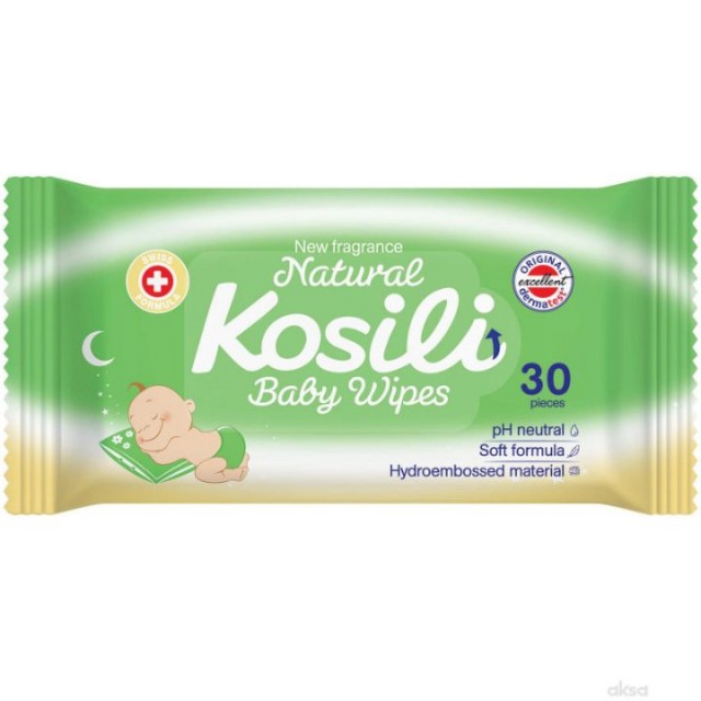 Kosili All natural vlažne maramice 30 kom