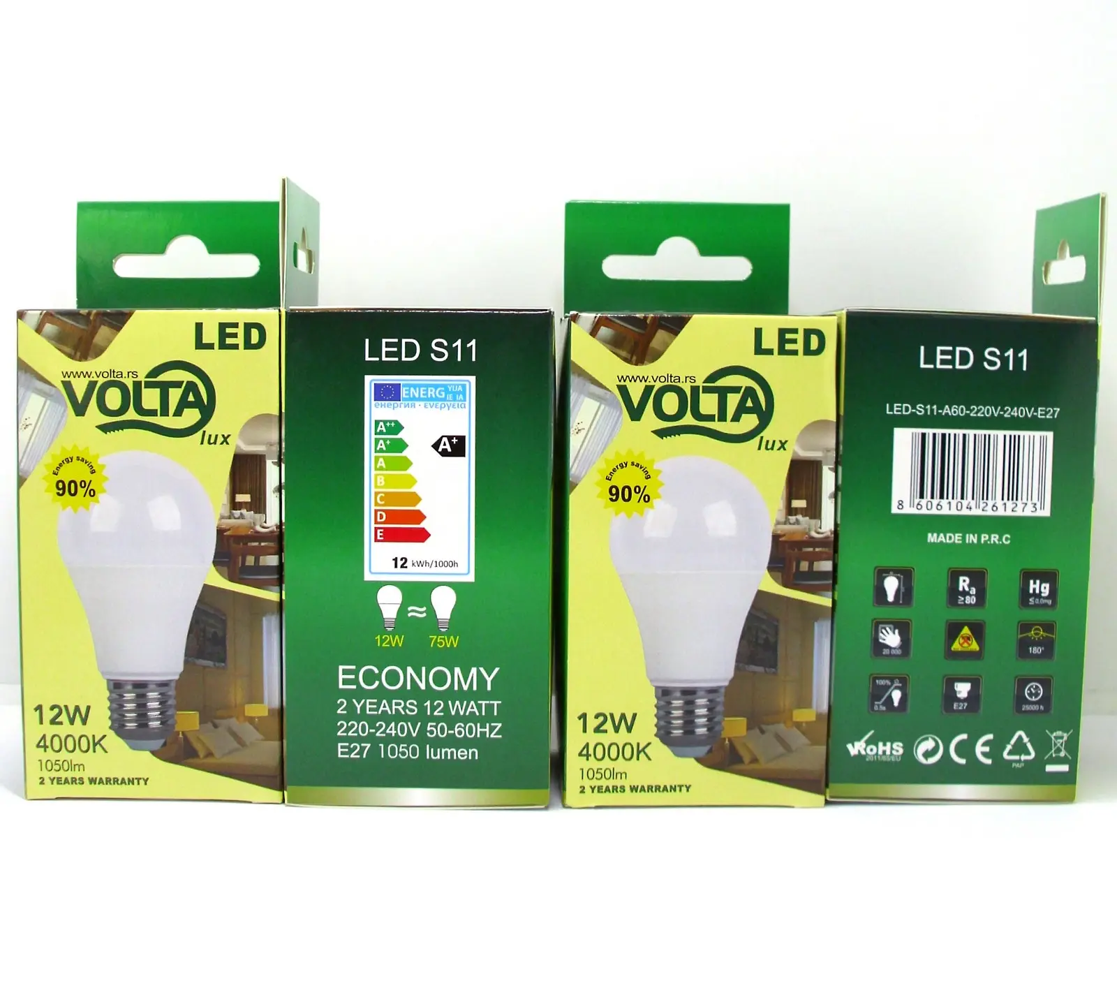 VOLTA LED sijalica E27 A60 12W 4000K