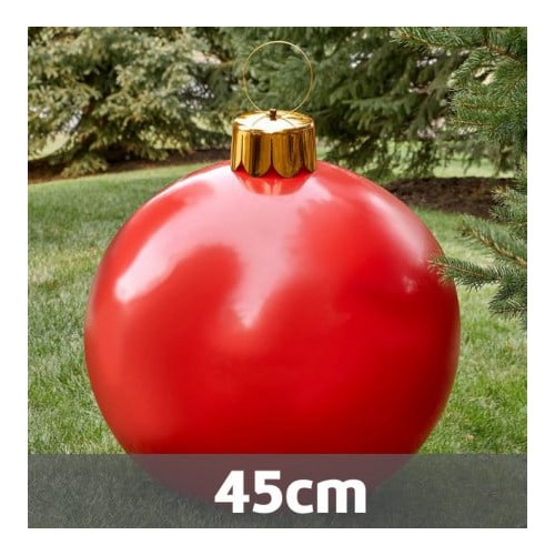 Ornamento Novogodišnja kugla 45cm - Crvena