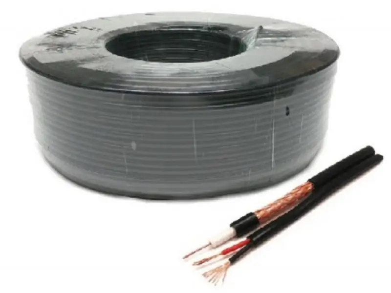 GEMBIRD KABL-COAX-RG59+2X0.75 CCA/PE/100M OUTDOOR KOAKSIALNI KABL SA NAPOJNIM KABLOM 2×0,75MM BLACK 100M