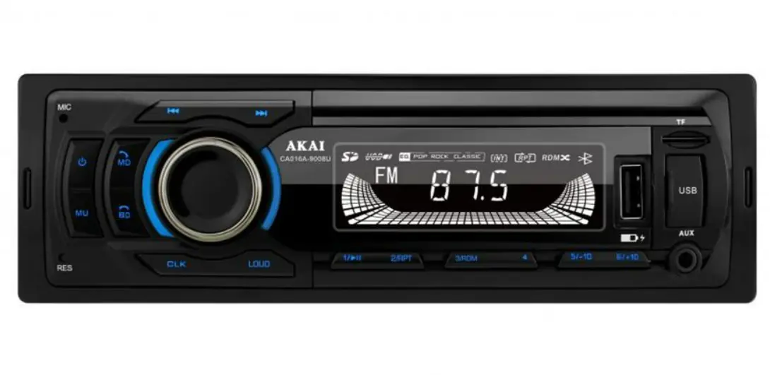 AKAI Auto radio CA016A-9008U sa Bluetooth i USB-SD čitačem