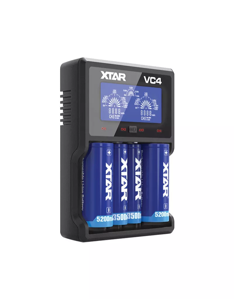 XTAR Univ. punjač akumulatora do 4 kom. sa displejem
