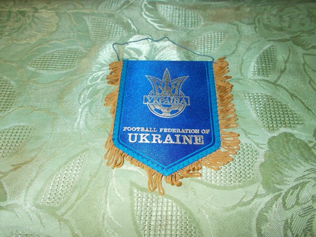 Football Federation of Ukraine - zastavica 13x11 cm