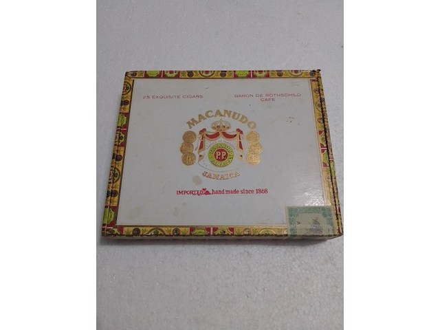 MACANUDO - KUTIJA ZA CIGARE HAND MADE IN JAMAICA