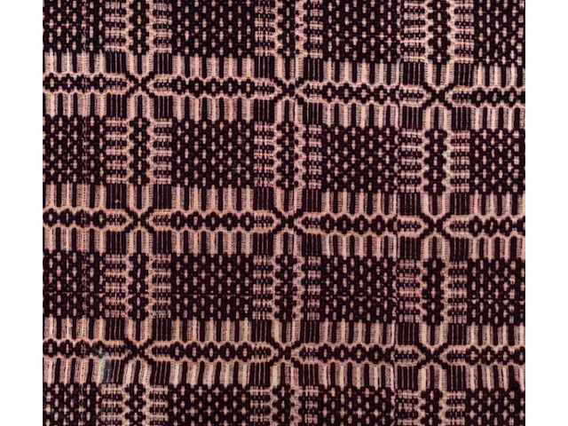 Vuneni rucno tkani prekrivac, pokrivac ili prostirka