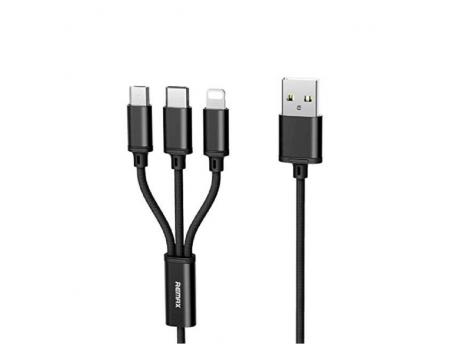 REMAX RC-131 3u1 TypeC/Micro/Lightning USB data kabl