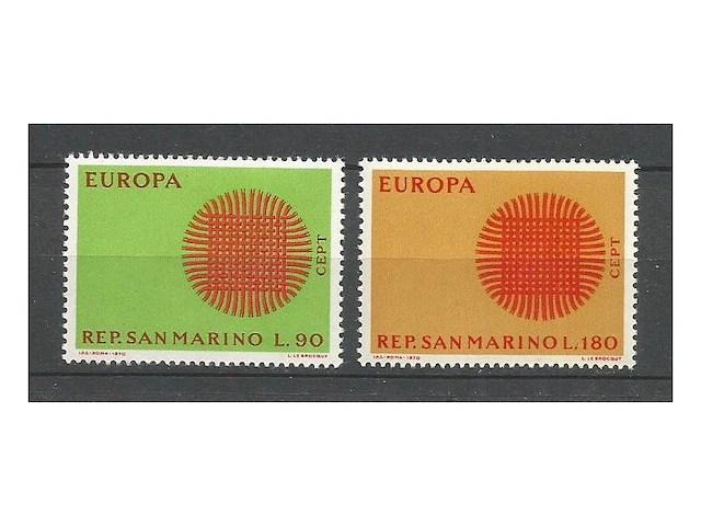 San Marino 1970. EVROPA CEPT cista