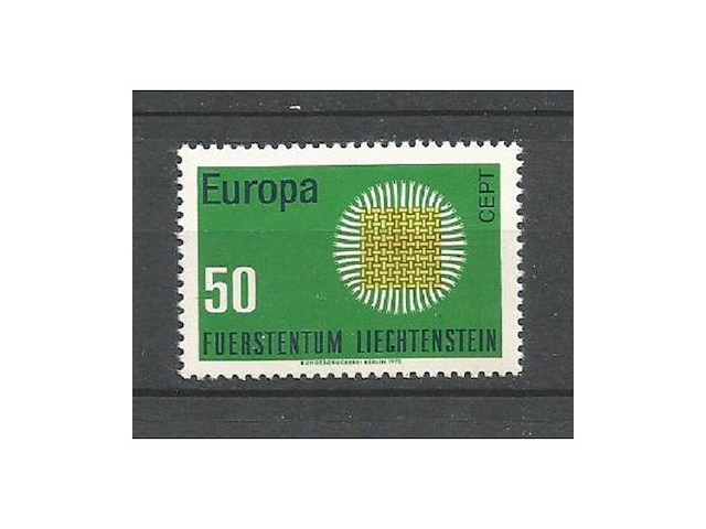Liechtenstein 1970. EVROPA CEPT cista