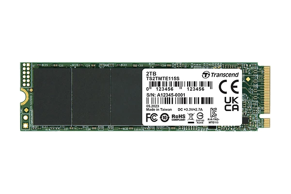 Transcend 2TB M.2 2280 (TS2TMTE115S) PCIe Gen3x4 NVMe SSD disk