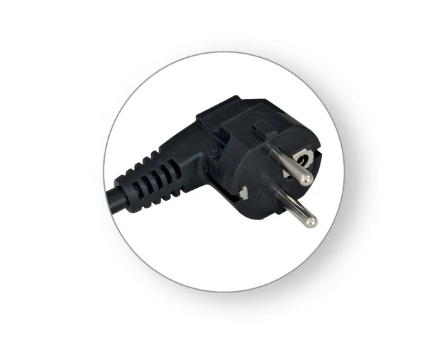 Commel c0639m priključni strujni kabl 16A 250V 3500W 3m crni