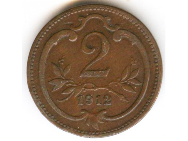 Austrija 2 heller 1912